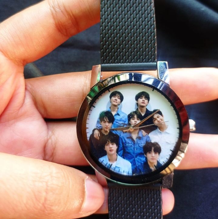 KPOP BTS Watch Women's Quartz Roll Quartz Hands watch Bts Watch For Bts ...