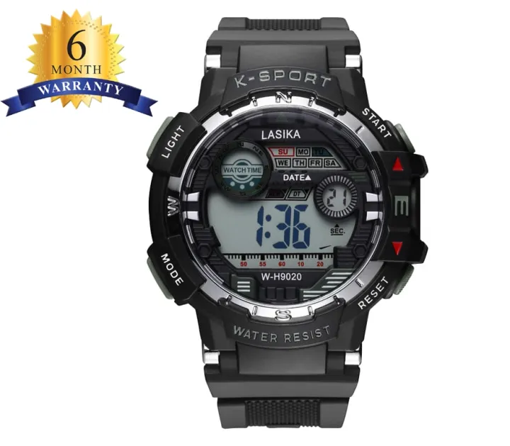 Lasika W-H9020 Mens Digital Sport Watch Large Face Sports Outdoor ...