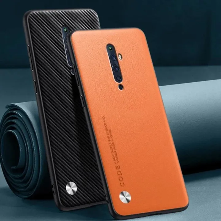 For OPPO Reno 2 Z 2Z 2F Reno2 case Carbon Fibre Leather Silicone ...