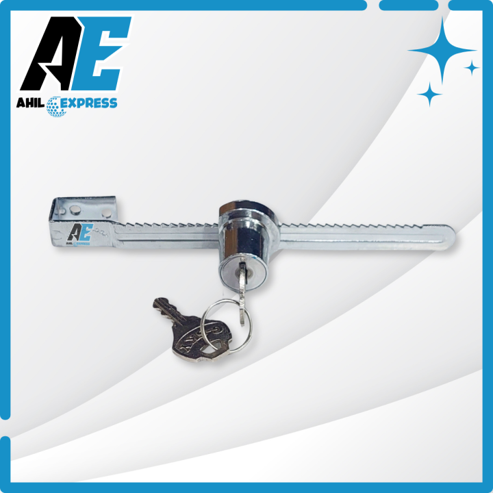 Glass Lock Display Showcase Cabinet Lock Sliding Glass Door Lock With 2 ...