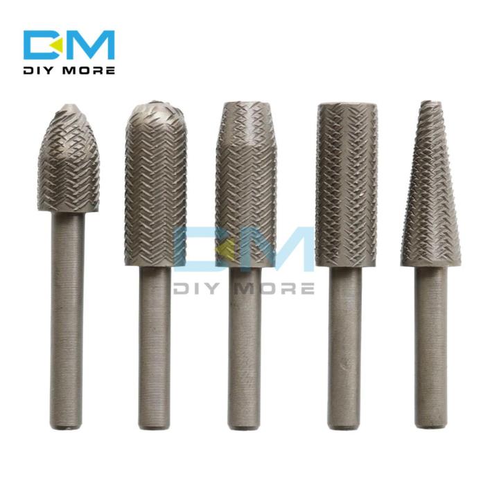 5 Pcs/Set 6mm Rotary Files Burr Bit Polishing Accessories Electric ...
