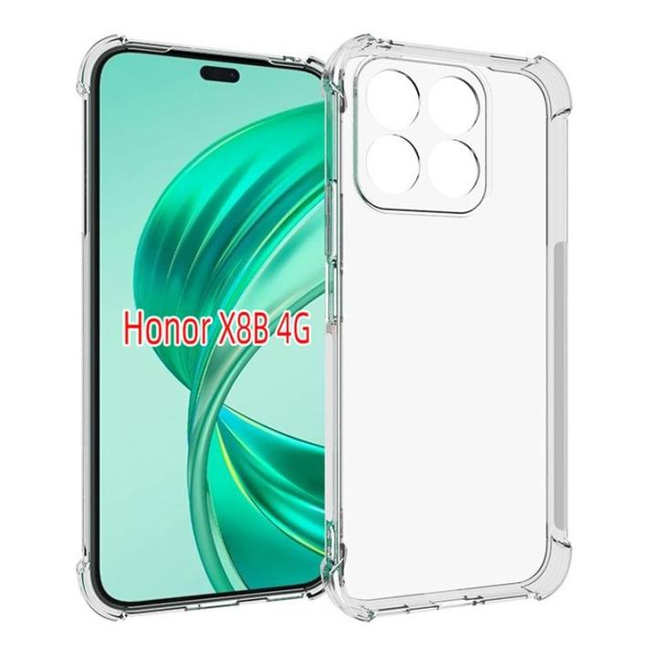 Honor X8B Premium Silicone Case Crystal Clear Soft TPU Ultra-Thin ...