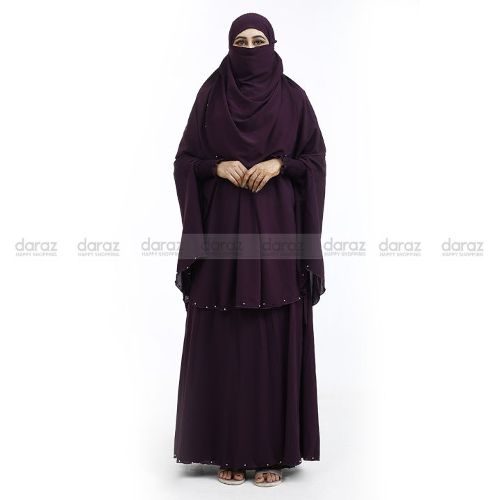 Khimar Hijab With Scart And Niqub Full Set Khimar Borka By Cute Dress ...