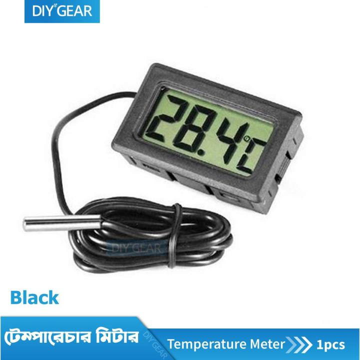 Digital LCD Display Temperature Meter Thermometer with Temp Sensor ...