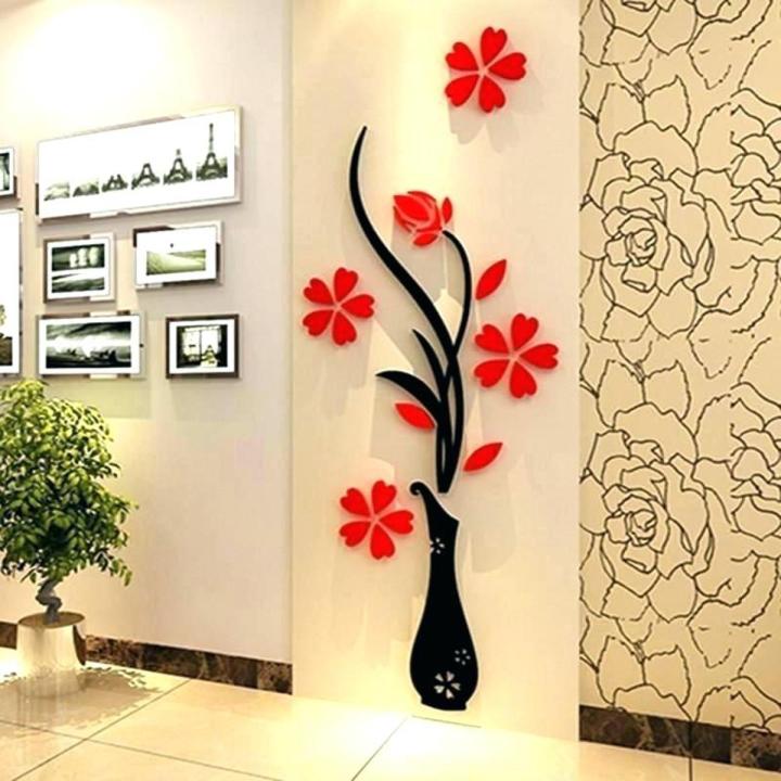 Acrylic mirror 3d wall sticker | Daraz.com.bd