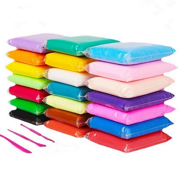 Big Size 12 Colors Soft Super Light Clay Modeling Air Dry Clay For DIY ...
