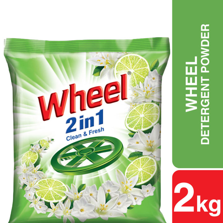 Wheel Washing (Detergent) Powder 2in1 Clean & Fresh 2Kg | Daraz.com.bd