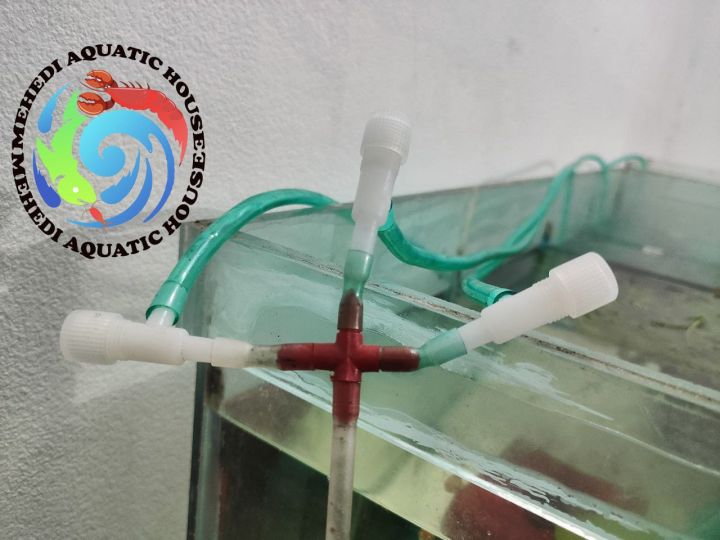 Aquarium air pipe/ oxygen/ gas multi connection set ( 1+ connector/ 4 ...