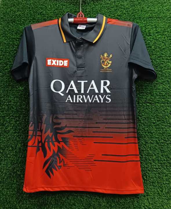 Royal Challengers Bangalore RCB Half Sleeve Polo IPL Jersey 2024 ...
