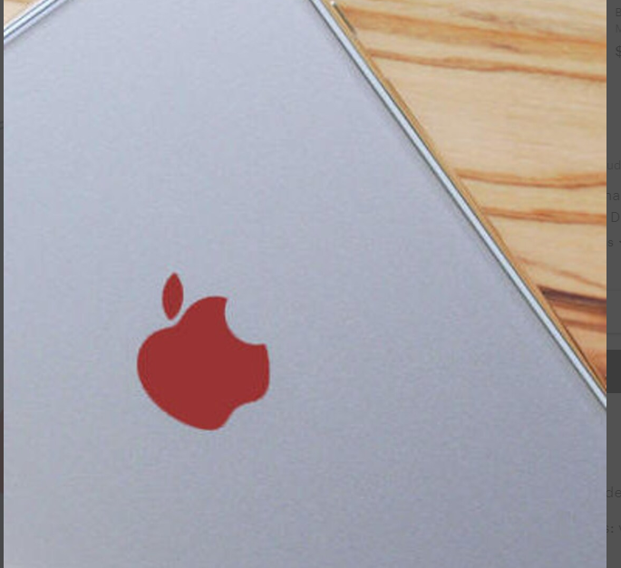 Red Color Changer Overlay for Apple iPhone 14 Logo Vinyl Sticker Decal ...