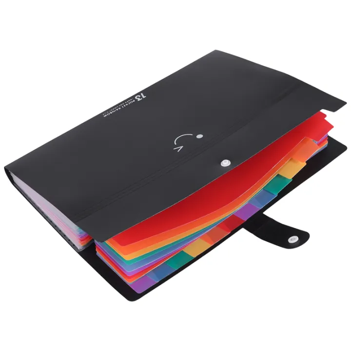 Expanding File Folders Letter Size 7 Pockets Accordion Document ...