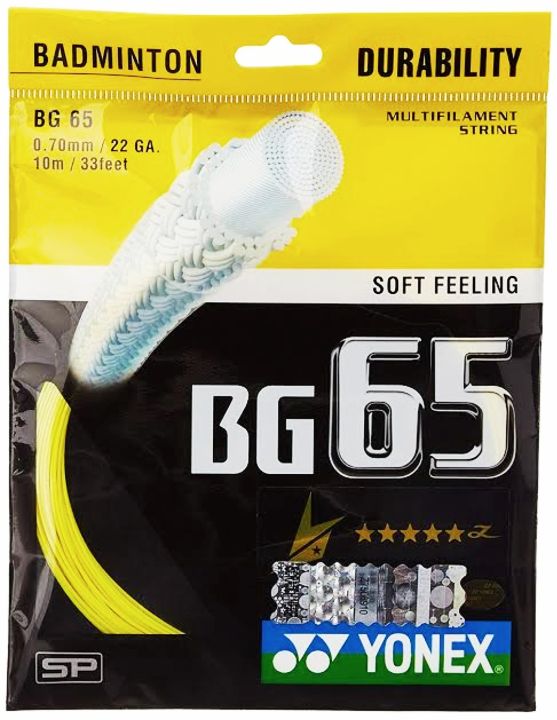 Yonex BG 65 Titanium Soft / Hard Feeling Hi Tension Badminton Racket ...