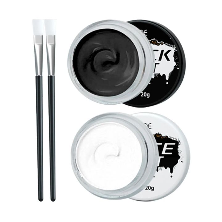 White and Black Face Body Paint Makeup make up Paint Face Painting ...