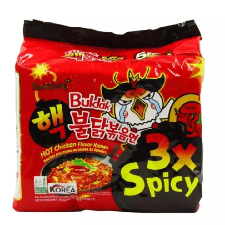 Samyang - Buldak Ramen (5 Pack), 3x Spicy - 700g | Daraz.com.bd