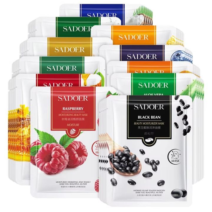 SADOER Plant & Fruit Extracted Moisturizing & Finesse Skin Facial Sheet ...