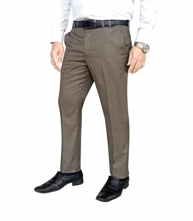 Poly Viscose Formal Pant for Men Olive Color | Daraz.com.bd