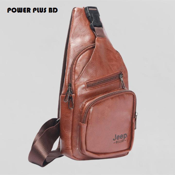 Stylish PU Leather Cross Body Bag Pack For Men or Women | Daraz.com.bd