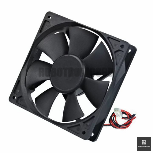 3-Inch DC 12V 0.30A Cooling Fan | 2-Wire Silent Brushless Fan for CPU ...