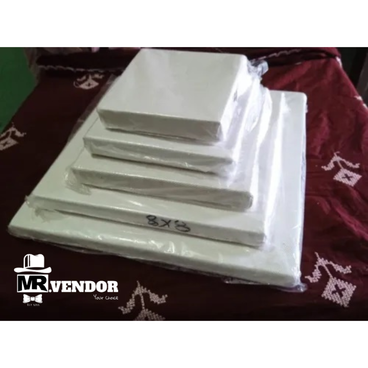 White Canvas Set, Artist Canvas Board Wood Painting Panel Boards, 100% ...