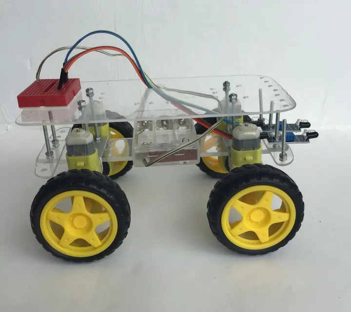 4 Wheel Robotics Car Kit For Arduino Robotics - Smart Robot Car with IR ...