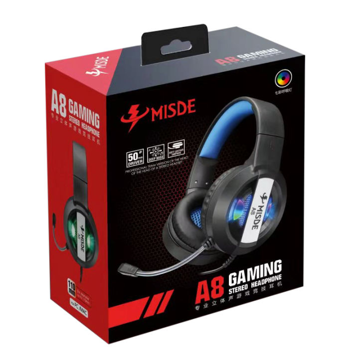 Led Rgb Gaming Strong Bass Gamming Music Fone De Ouvido Headphones ...