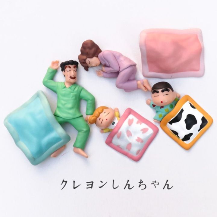 Cute Mini Crayon Shinchan Anime Figures Desktop Car Ornaments Crayon ...