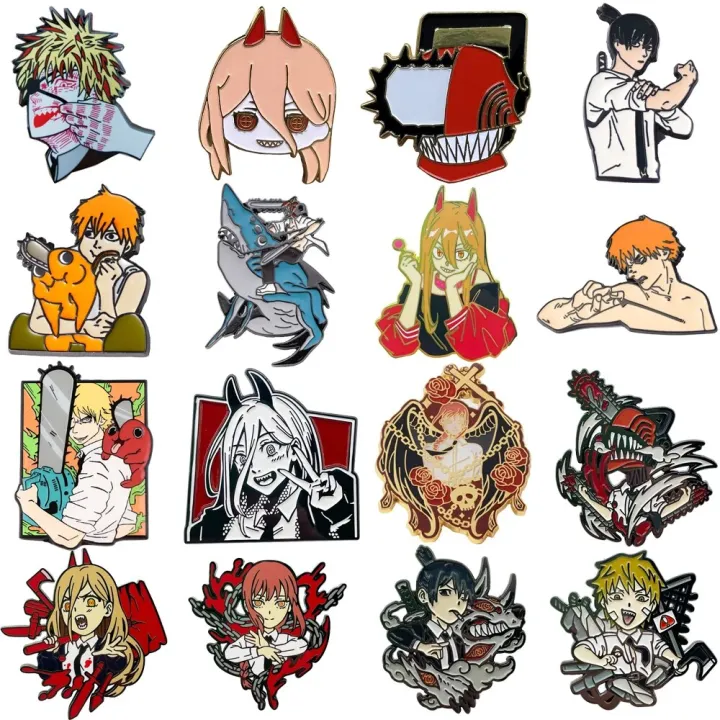 Chainsaw Man Fashion Jewelry Pins for backpacks Lapel Enamel Pins and ...
