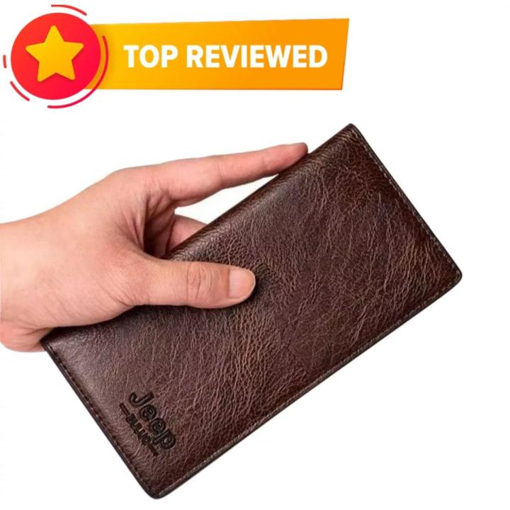 Jeep Chocolate Artificial Leather Long Wallet for Men - Wallet | Daraz ...
