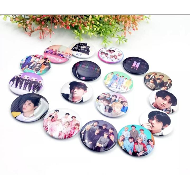 2pcs BTS Bangtan boys Tinplate Brooch Pin Badge | Daraz.com.bd