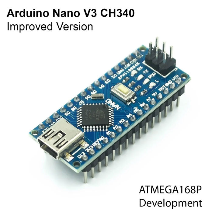 Arduino Nano V3 CH340 Improved Version ATMEGA168P Development Board | Daraz.com.bd