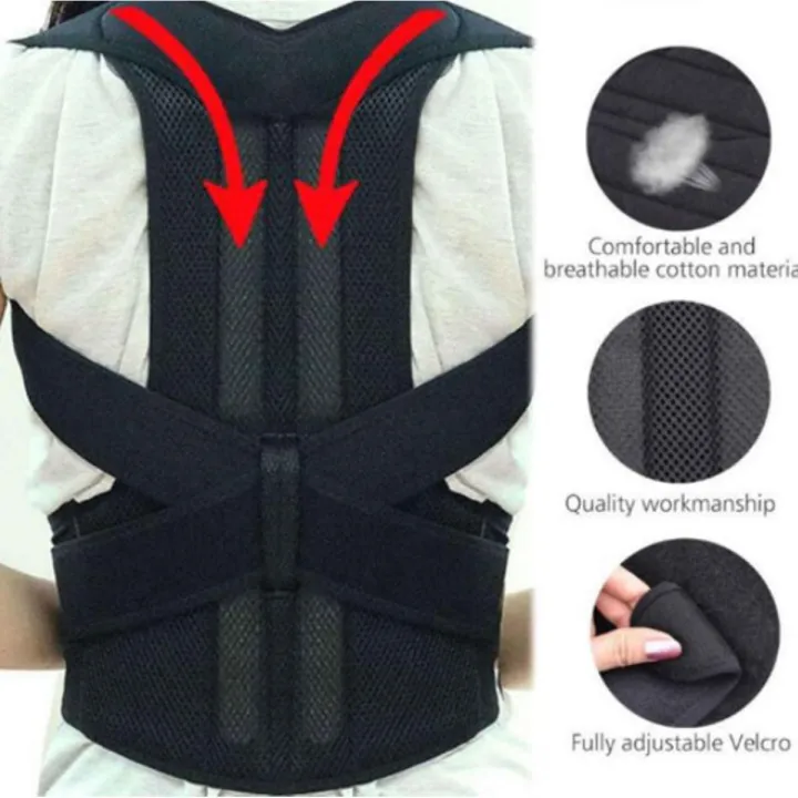 Adjustable Magnetic Orthopedic Back Support Brace for Men and Women ...