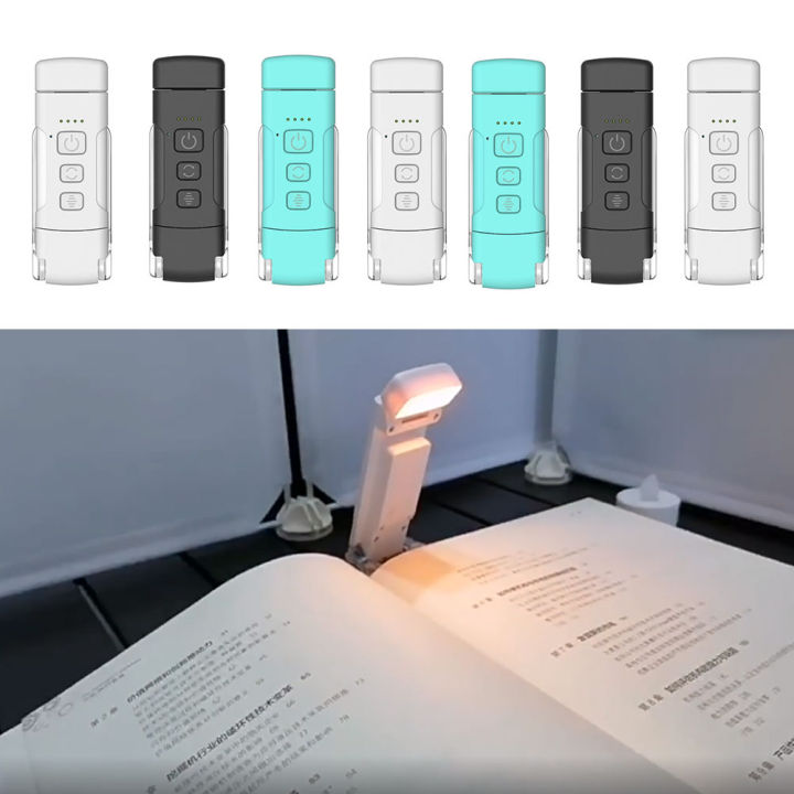 JM LED Clip-on Bookmark Book Light USB Rechargeable Reading Light Mini ...