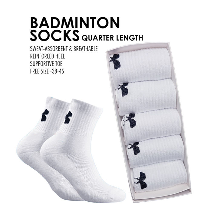 Locked-In Fit design Socks - Cotton | Sweat Absorption | Quarter Length ...