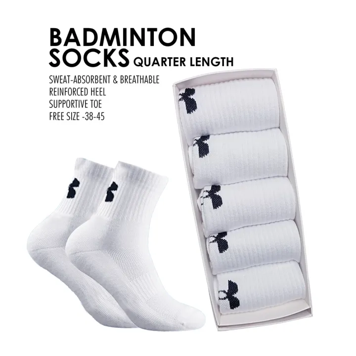 Locked-In Fit design Socks - Cotton | Sweat Absorption | Quarter Length ...