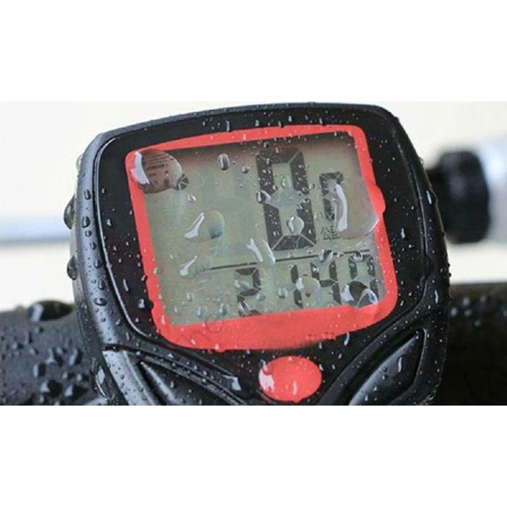 LCD bike computer speed odometer speedometer bicycle cycle waterproof ...