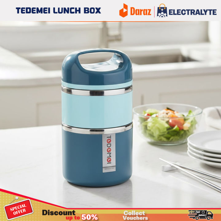 Lunch Box Tiffin Box 3 LAYER STAINLESS STEEL LUNCH BOX 1 Stainless ...