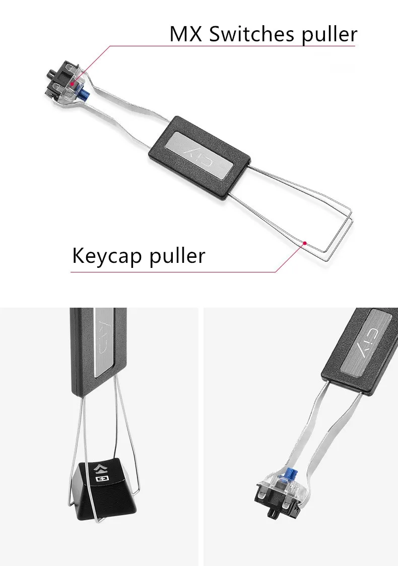 2 In 1 Key Switch Puller Keycap Puller Wire Switch Mechanical Keyboard ...