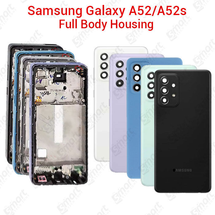 For Samsung Galaxy A52 A52s Full Body Housing (Side Frame + Back Panel ...