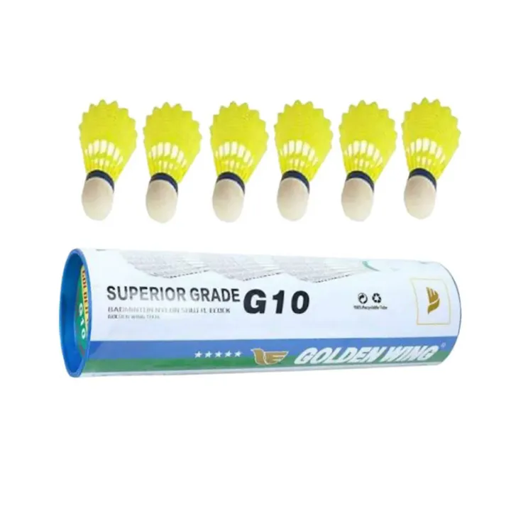 Golden Wing -G10 Superior Grade Badminton Nylon Shuttle Cock Racket ...