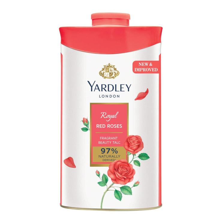 International England product Yardley YOYAL RED ROSES talcum powder ...