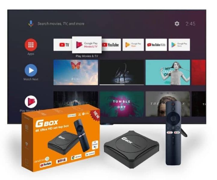 GBox Voice Control Android Tv Box Smart TV box with Voice Remote ...