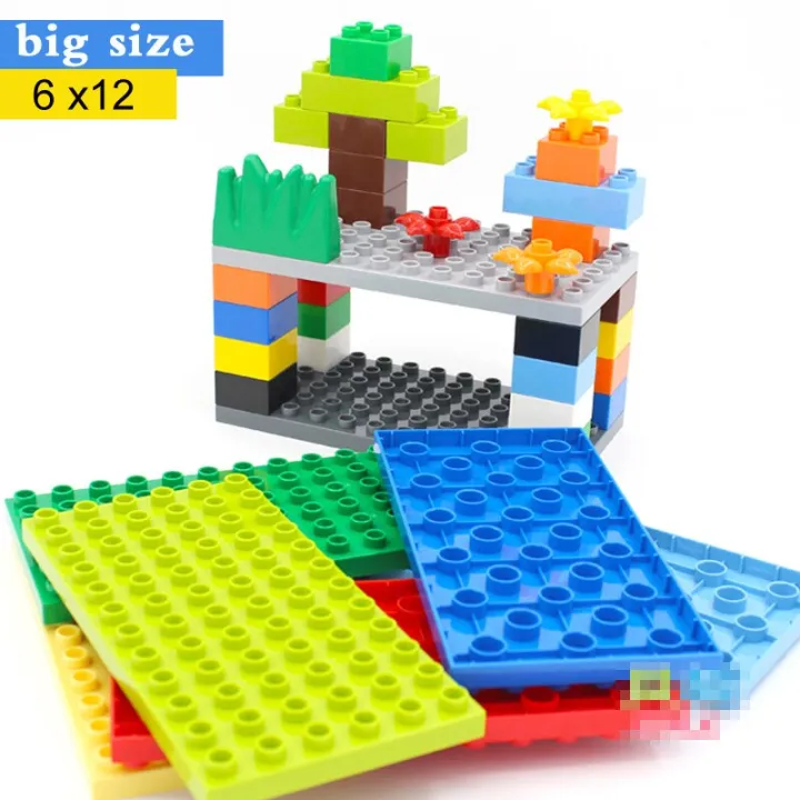6x12 Dots Building Blocks BasePlates for Big Size Bricks Plate Assembly ...
