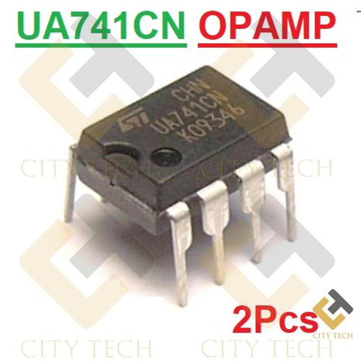 2Pcs- UA741CP UA741CN UA741 741 Operational Amplifier IC OPAMP Low Power Dual Operational ...