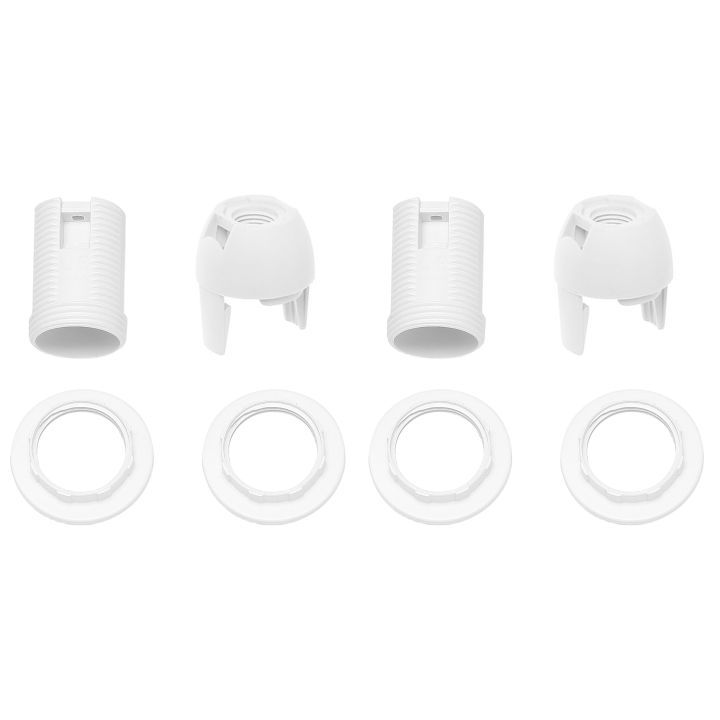 2X Plastic Shell Screw Type E14 Bulb Light Lamp Holder Socket AC 250V ...