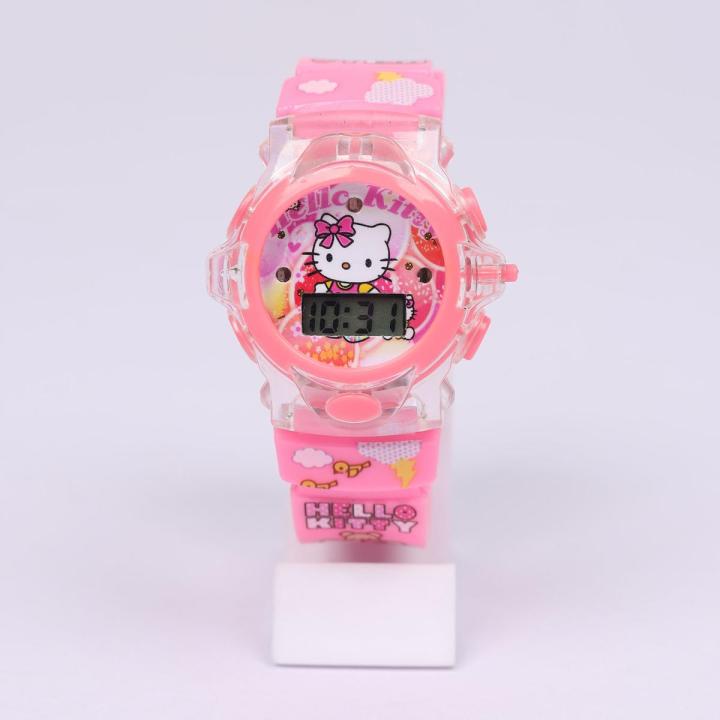 Glow Wrist Watch Silicone Strap Children Watches Cute Cartoon Watch ...