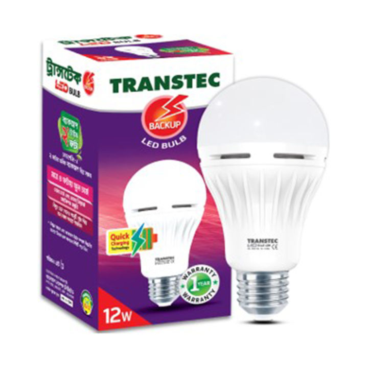 Transtec Backup LED Bulb 12W CDL (E27 - Screw Type) | Daraz.com.bd