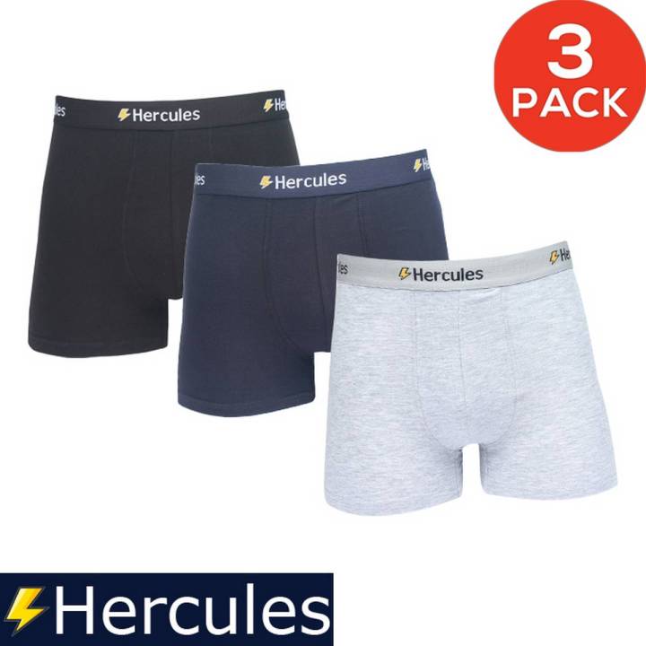 Hercules Underwear for Men Boxer Underwear for Man - 3 Pieces - Plastic ...