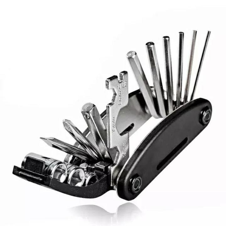 16 in 1 Bike Pocket Repair Tools Set Bicycle Multifunctional Tool Kit ...