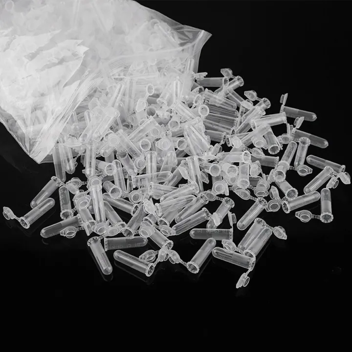 500Pcs Small Plastic Vials Tube Sample Transparent 2ml Storage ...
