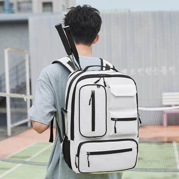 Tennis Backpack Large Badminton Backpack Racquet Bag for Pickleball ...
